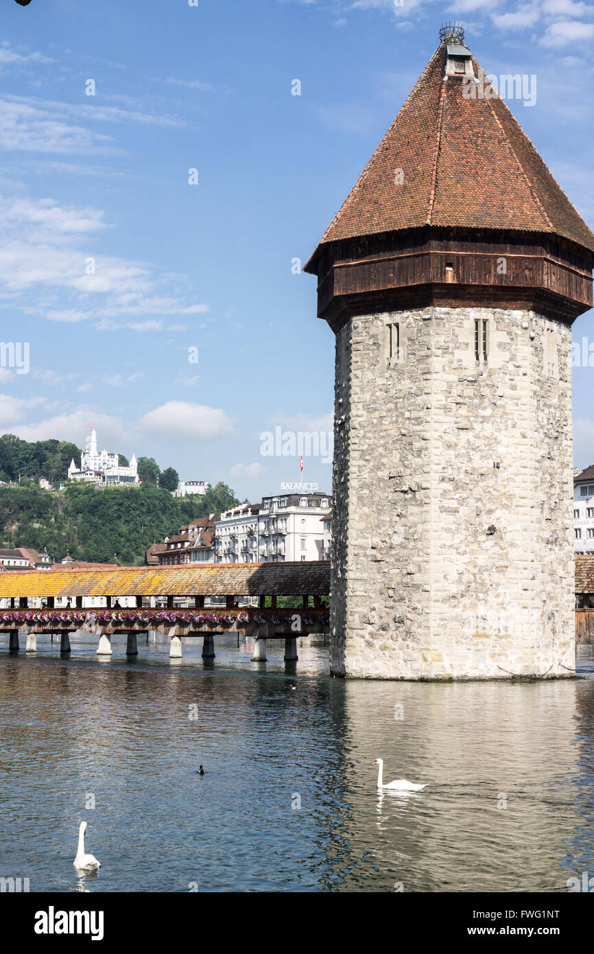 Downtown lucerne water tower hi-res stock photography and images - Alamy