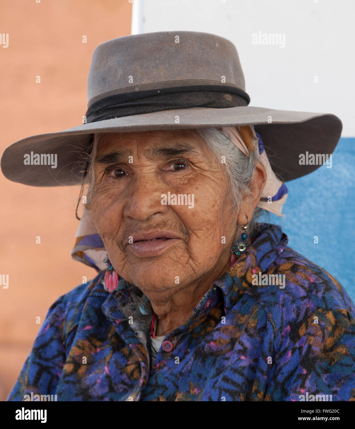 Local female farmer, Argentina Stock Photo - Alamy