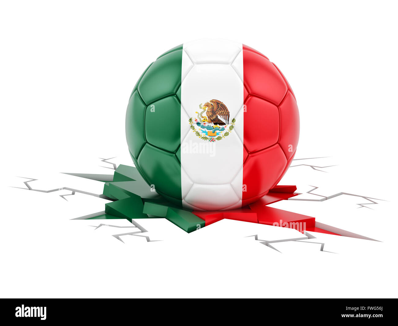 Soccer football ball mexico flag hi-res stock photography and images ...