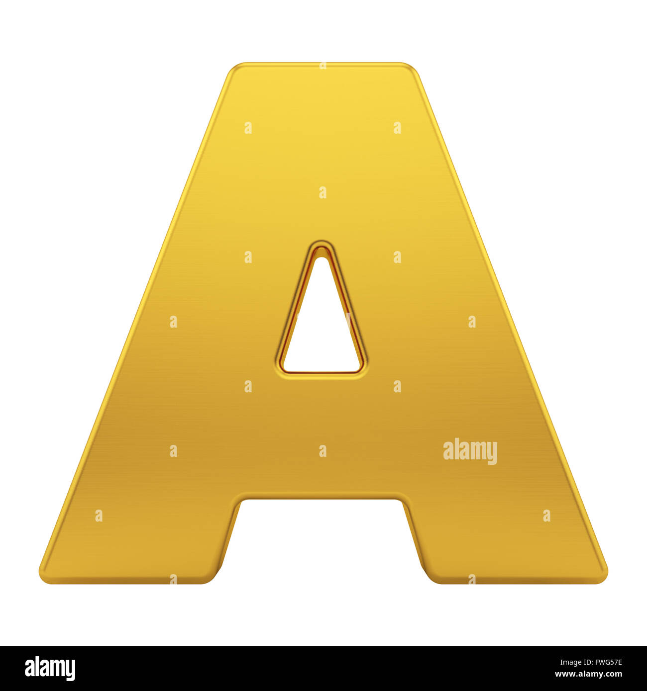 Letter a gold hi-res stock photography and images - Alamy
