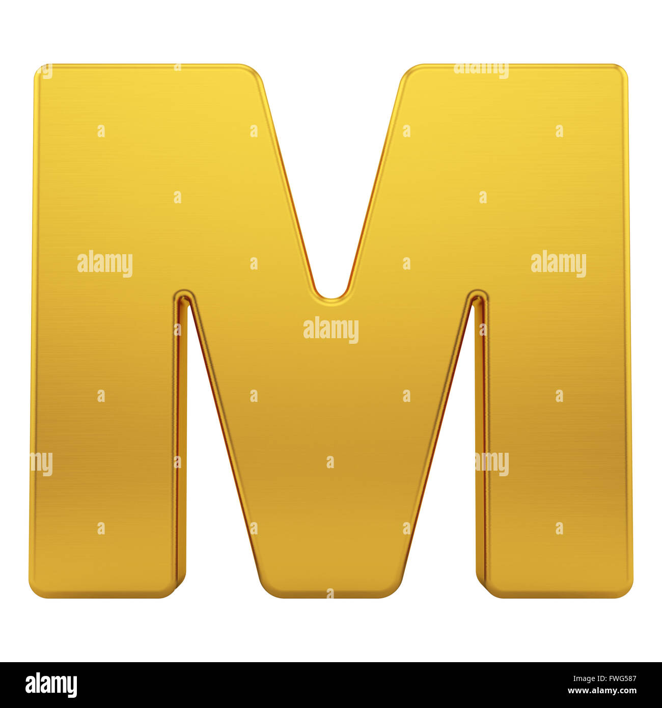 Gold letter m hi-res stock photography and images - Alamy