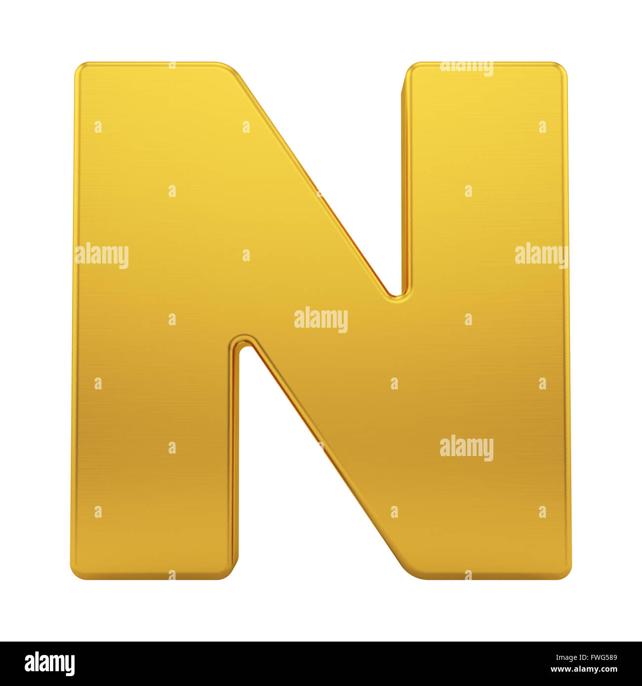 Gold letter n hi-res stock photography and images - Alamy