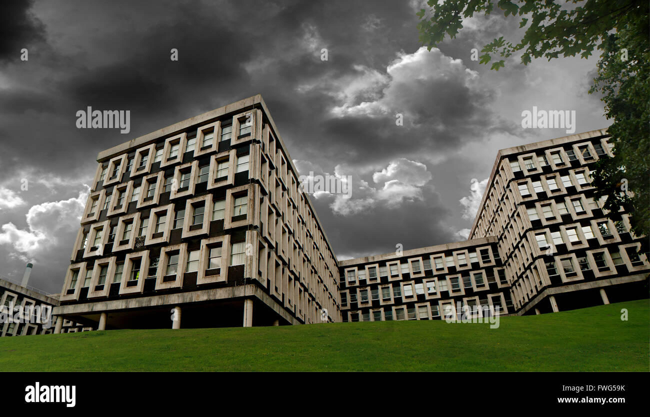 Brutalism concrete architecture stormy hi-res stock photography and ...