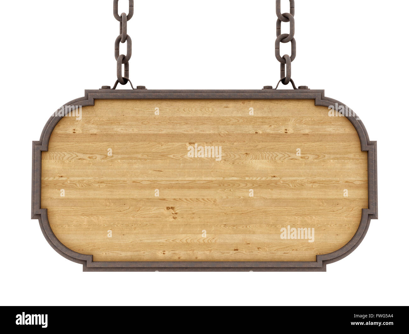 Hanging wood sign Cut Out Stock Images & Pictures - Alamy