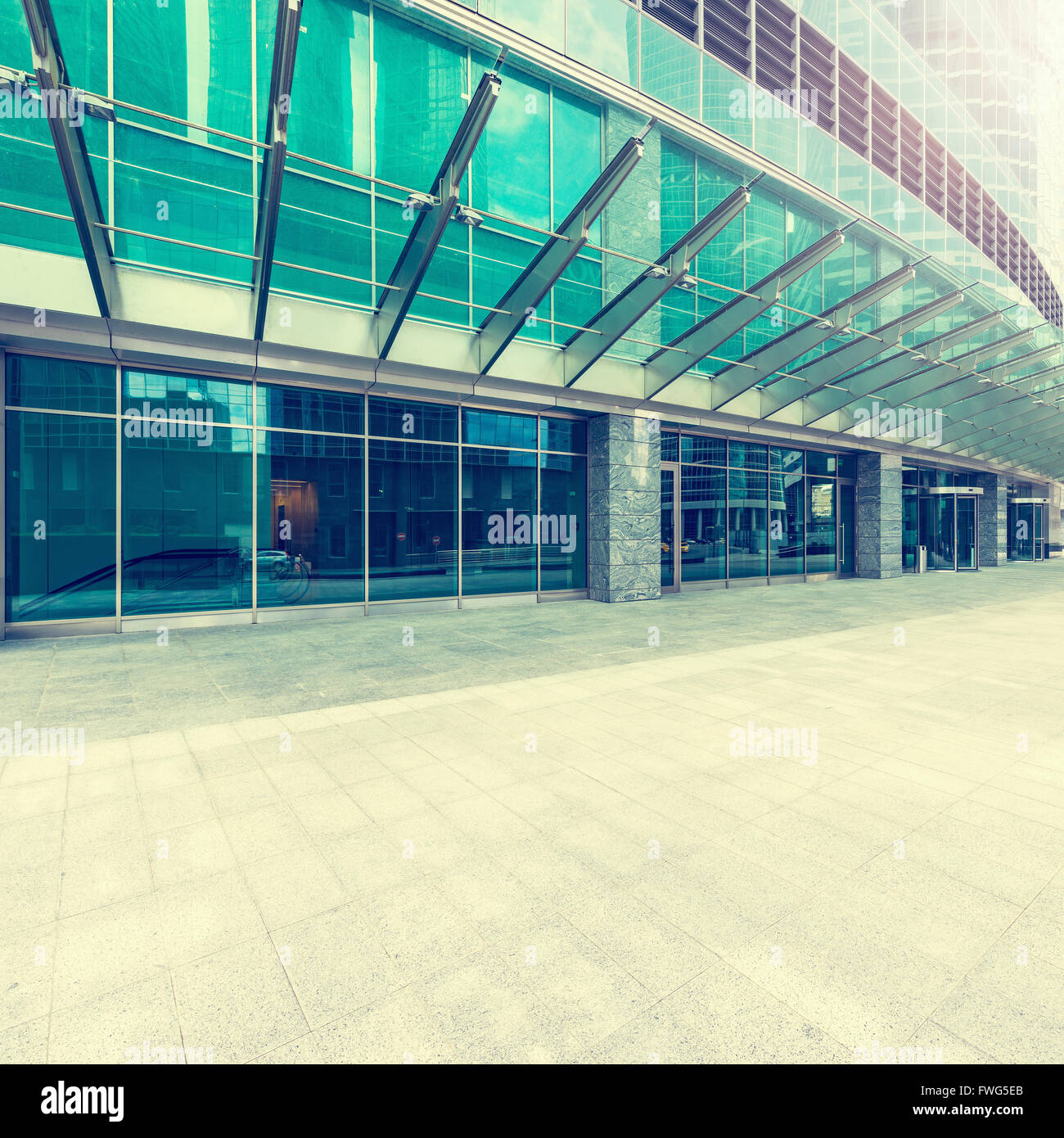 Entrance of the modern business city office building Stock Photo - Alamy