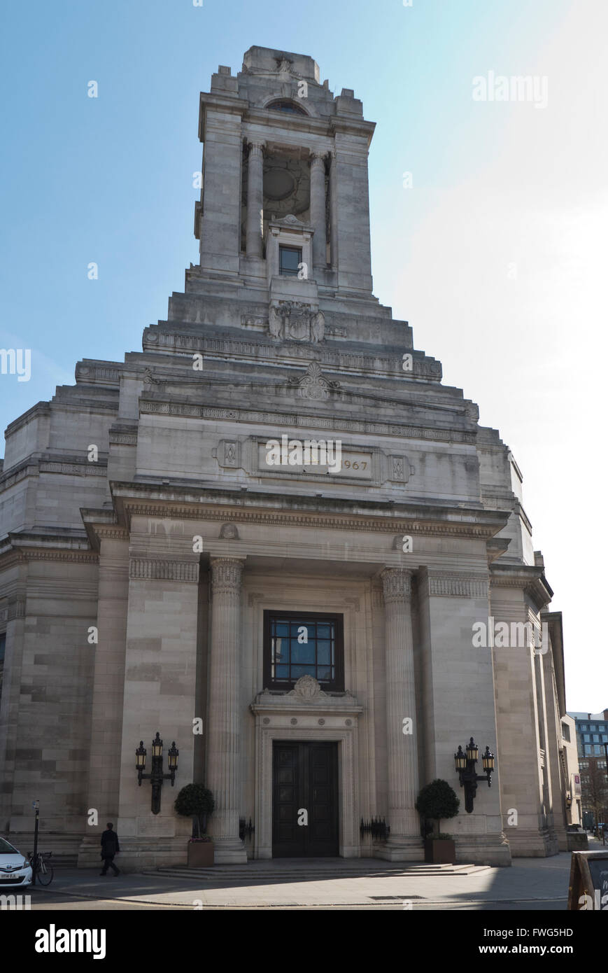 The facade of the Freemasons Hall in London, United Kingdom Stock Photo ...