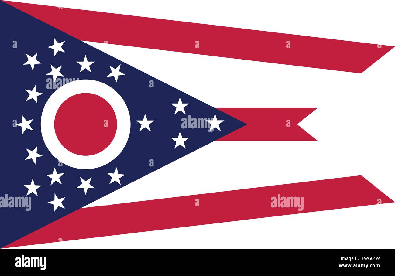 Ohio usa flag Stock Vector Images - Alamy