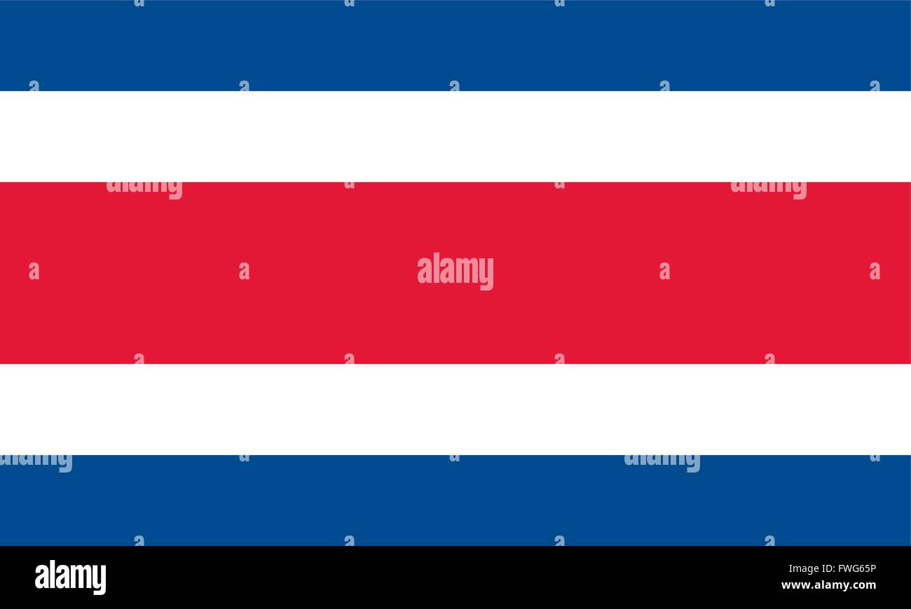 Costa Rica flag Stock Vector Image & Art - Alamy