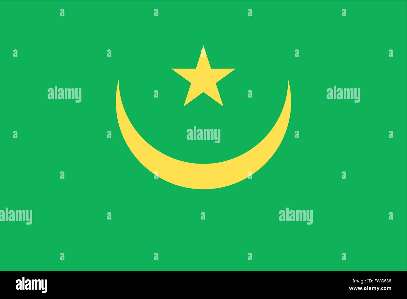 Illustration flag islamic republic Stock Vector Images - Alamy