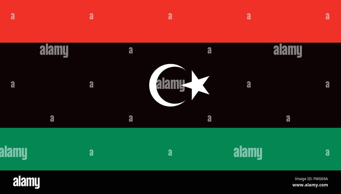 Flag of libyan Stock Vector Images - Alamy
