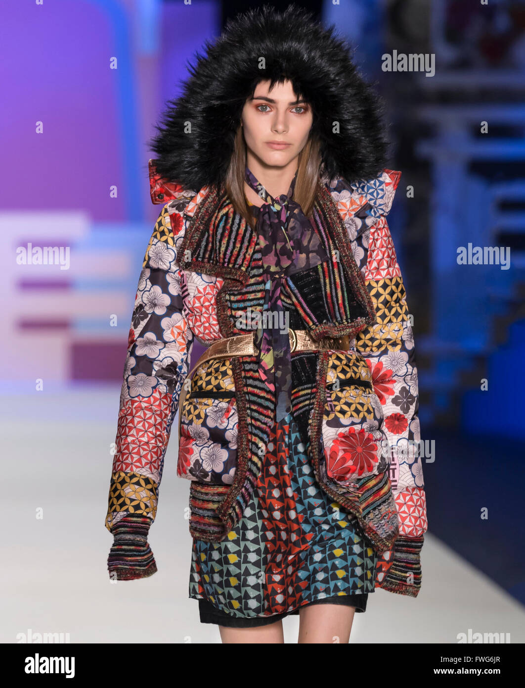 New York City, USA - February 11, 2016: Anja Cihoric walks the runway ...