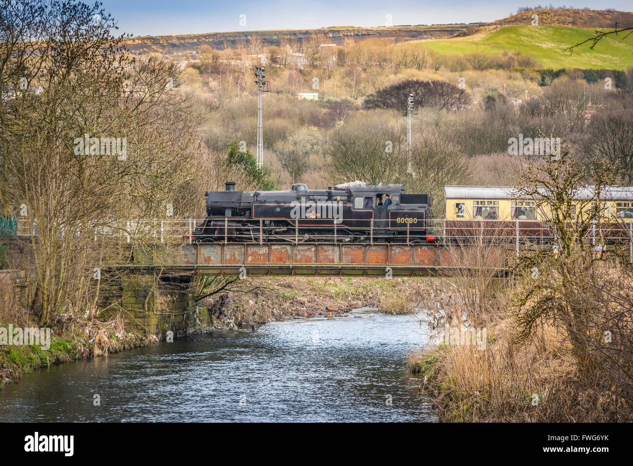 Princess Elizabeth class tank engine on he East Lancs Railway passing ...
