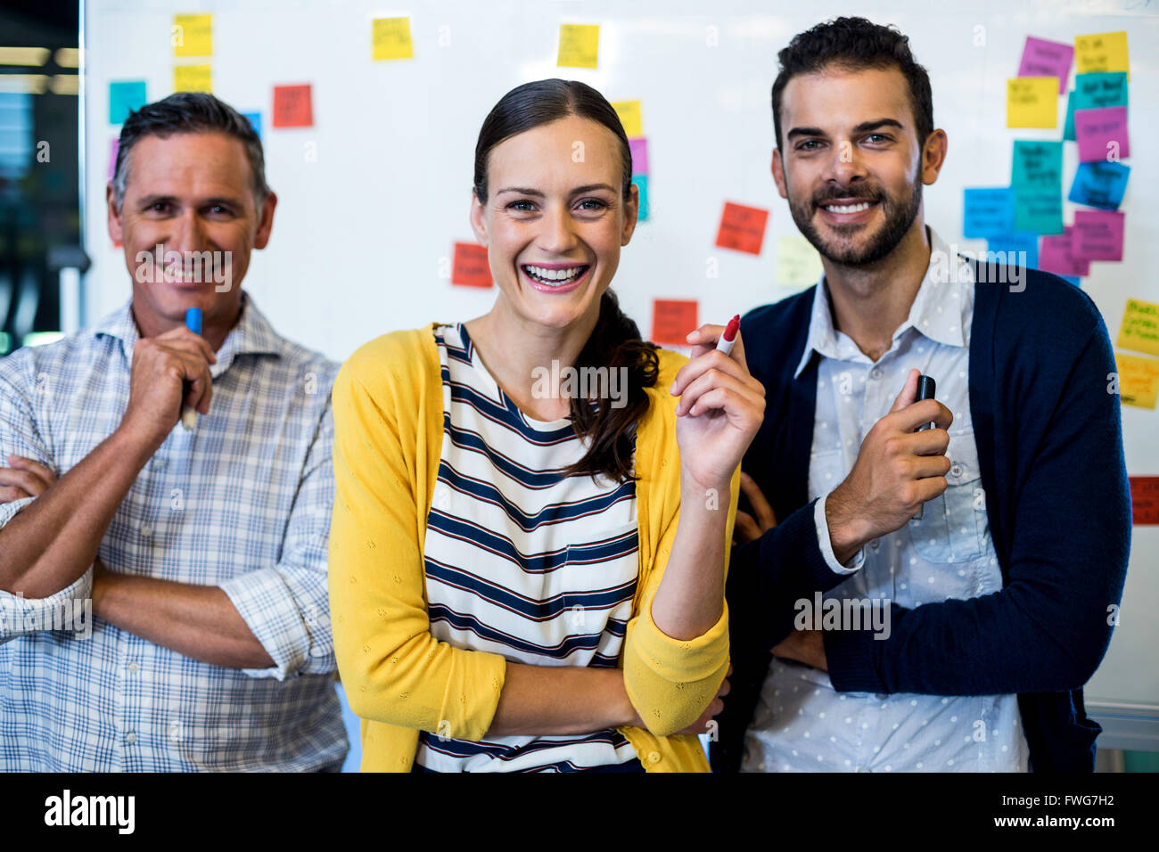 Standing leadership smiling communication holding hands hi-res stock ...