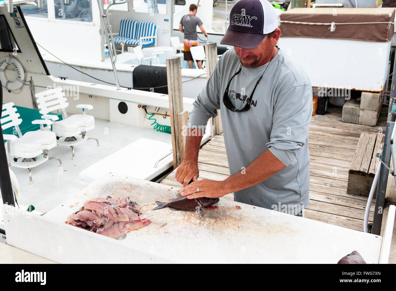 Gutting fish freshly caught hi-res stock photography and images - Alamy