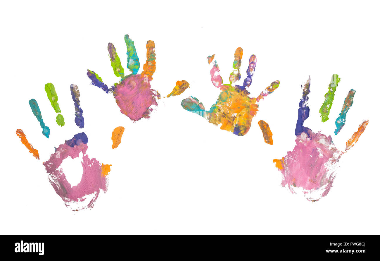 Kids Hand Prints Png
