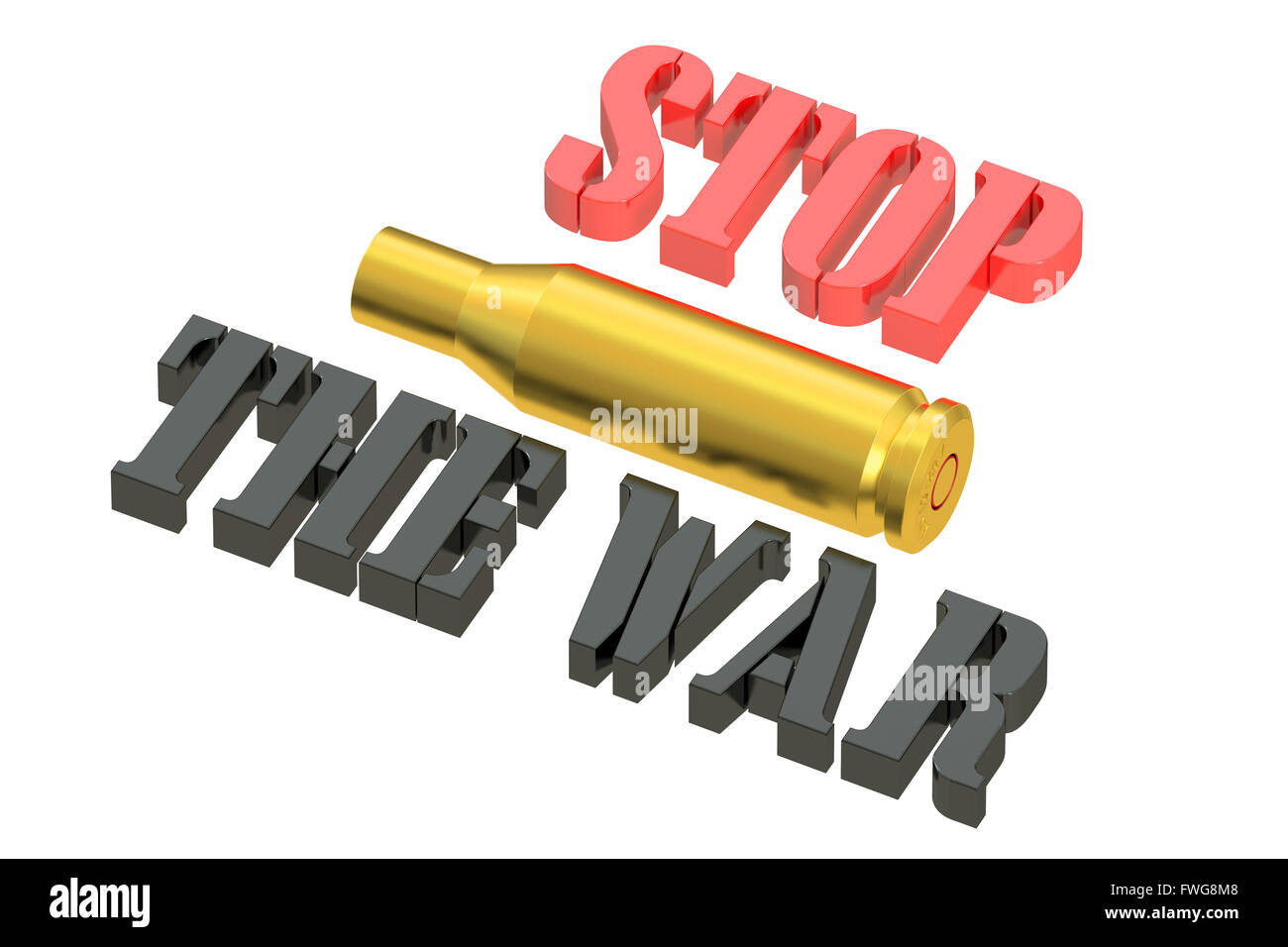 Concept illustration word war Cut Out Stock Images & Pictures - Alamy