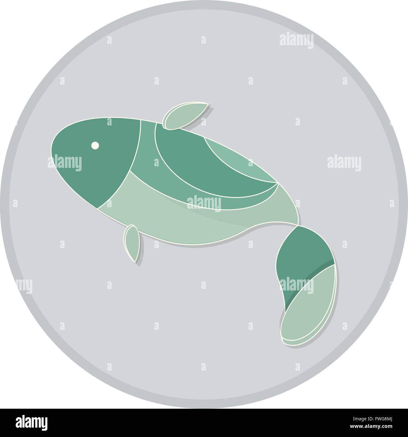 green fish vector Stock Vector Image & Art - Alamy