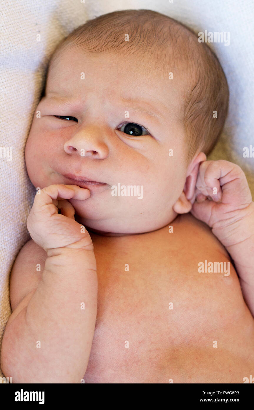 Baby face expression funny hi-res stock photography and images - Alamy