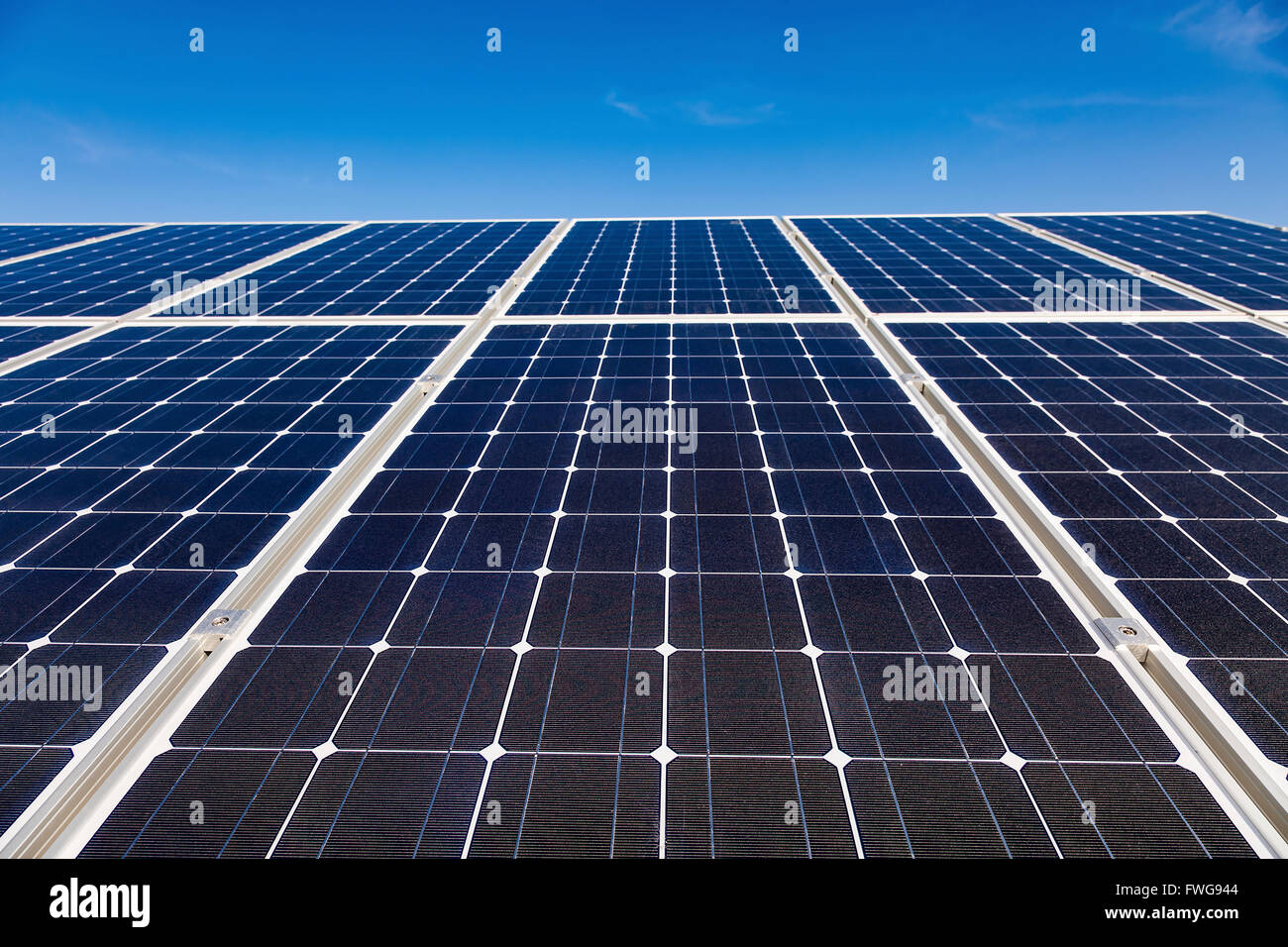 Solar cell panels Stock Photo - Alamy