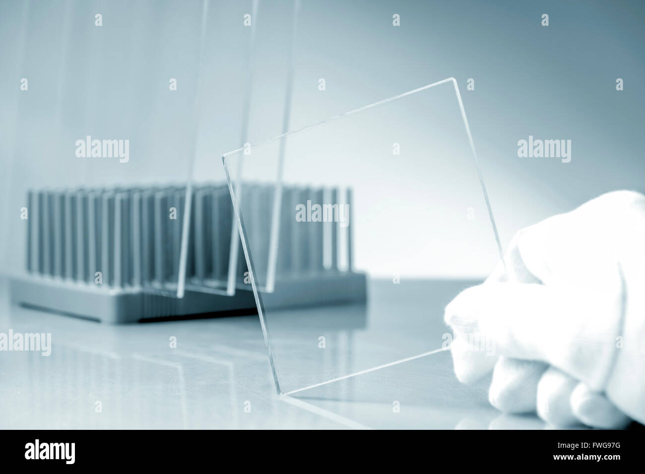 Bulletproof super hard glass based on structured nanocrystals Stock ...