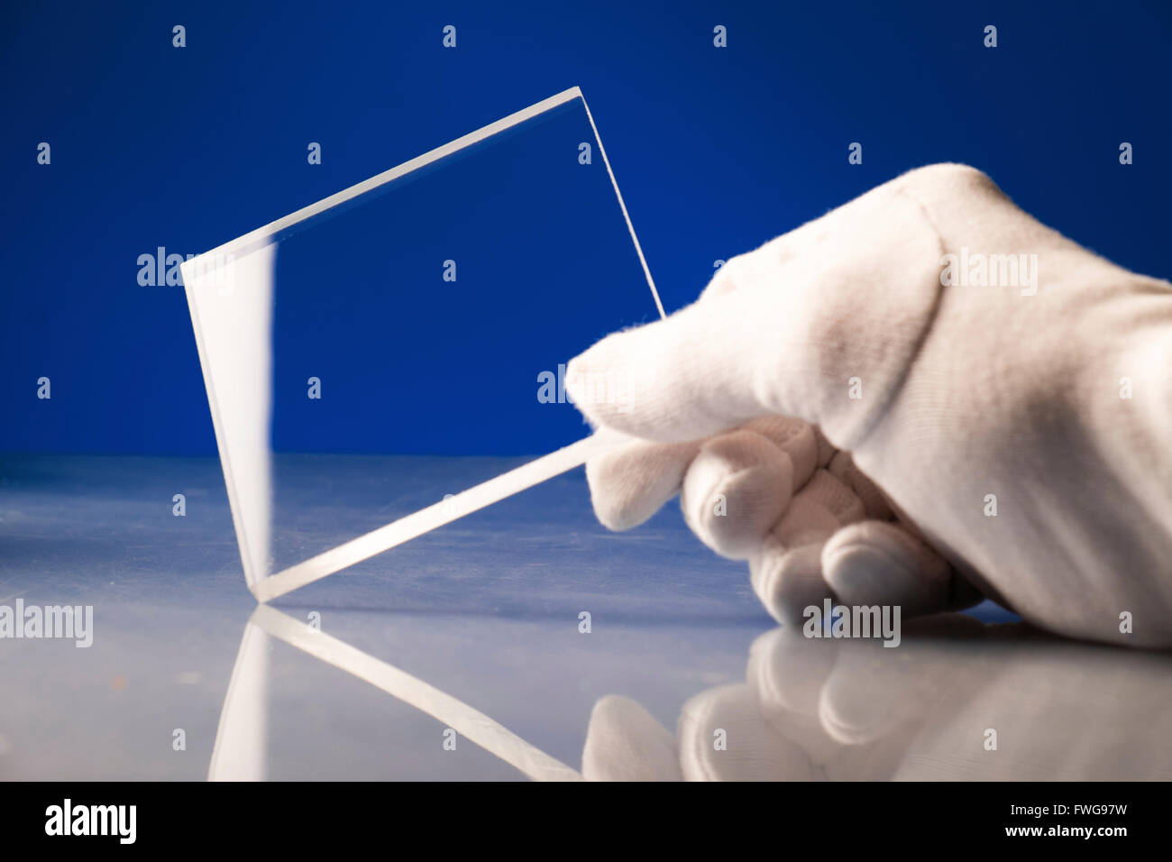 Bulletproof super hard glass based on structured nanocrystals Stock ...