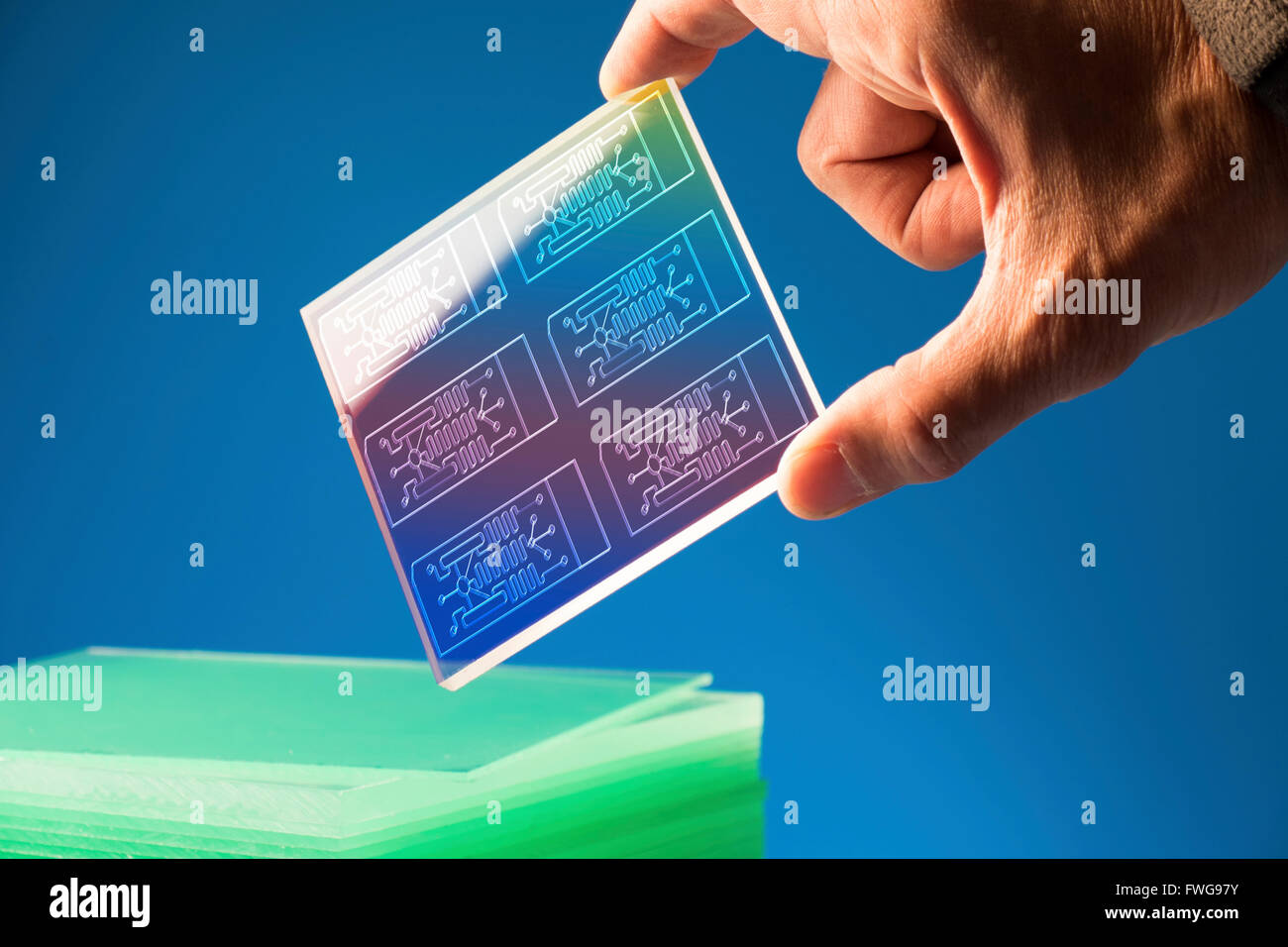 Lab on a chip (LAC) technology Stock Photo - Alamy
