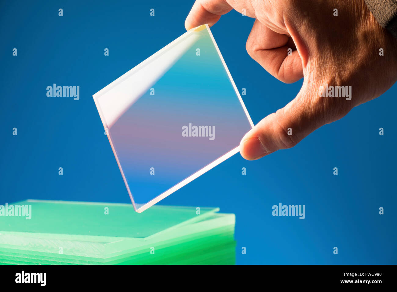 Bulletproof super hard glass based on structured nanocrystals Stock ...