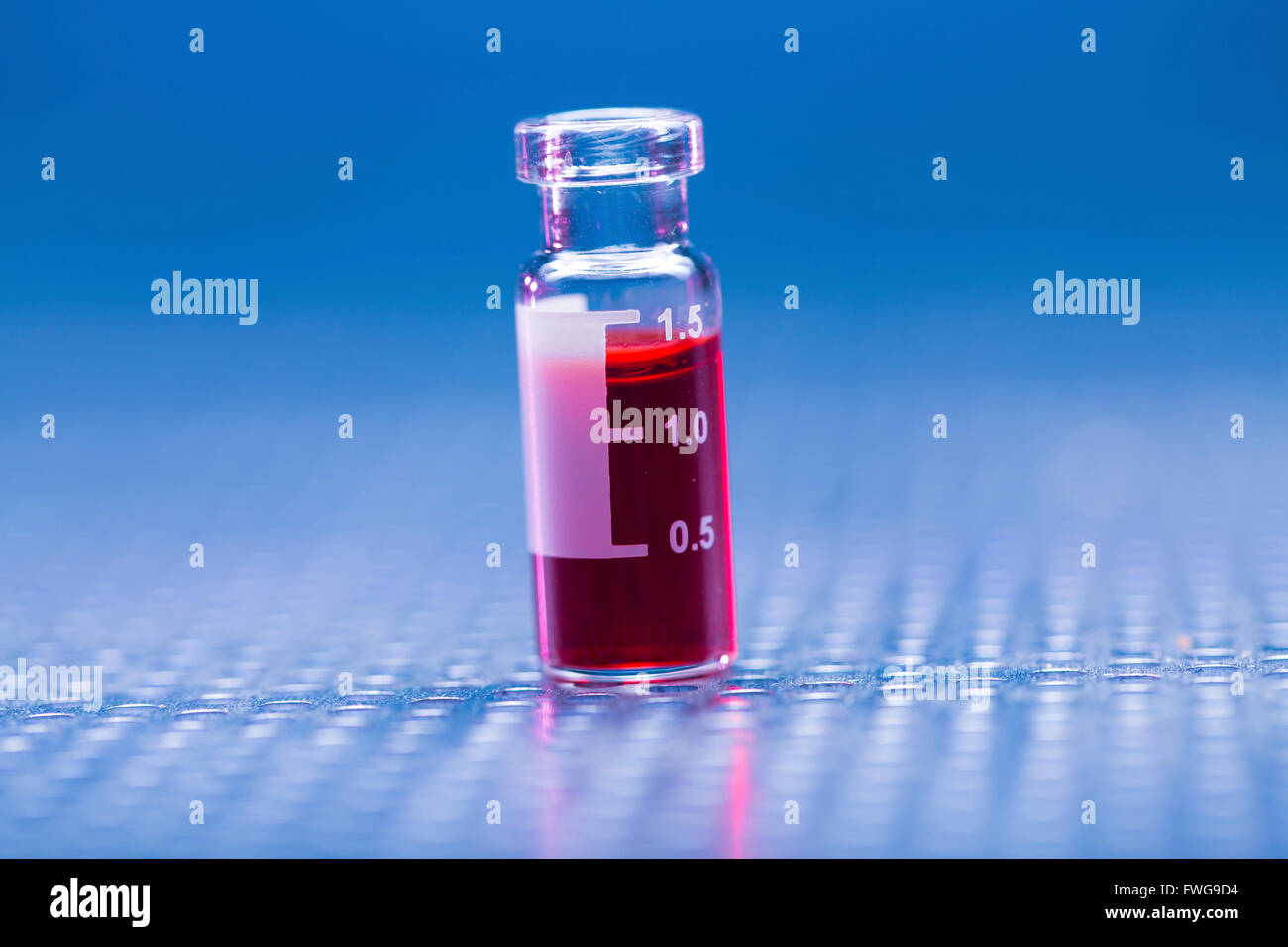Vial with blood sample Stock Photo - Alamy