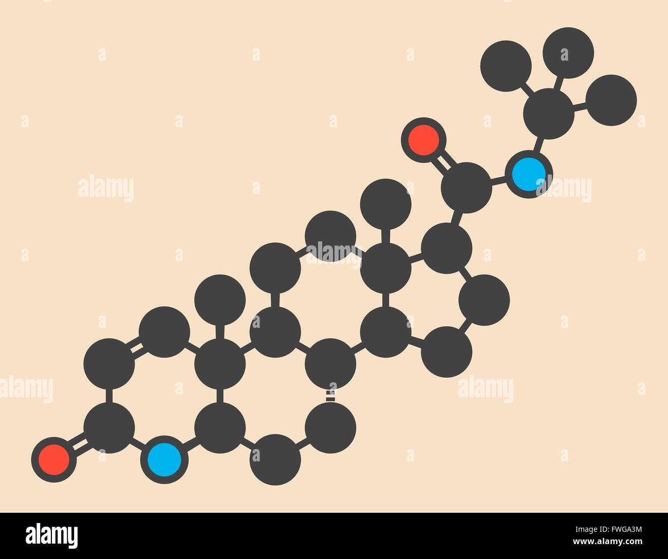 finasteride male pattern baldness drug molecule Also used in benign ...