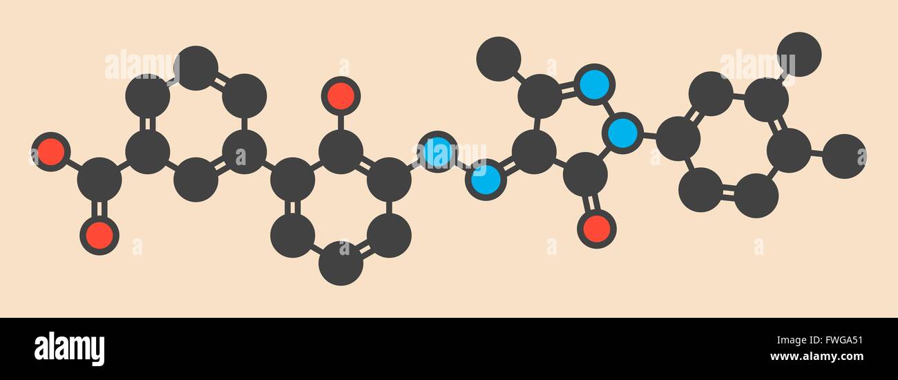 Eltrombopag thrombocytopenia (low blood platelet count) drug molecule ...