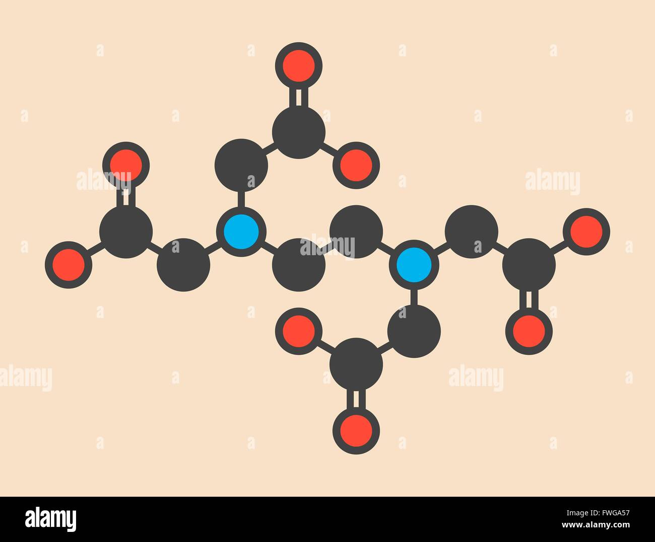 Edetate disodium (EDTA) drug molecule Medically used in chelation ...