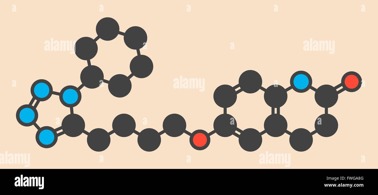 Cilostazol intermittent claudication treatment drug molecule Inhibitor ...
