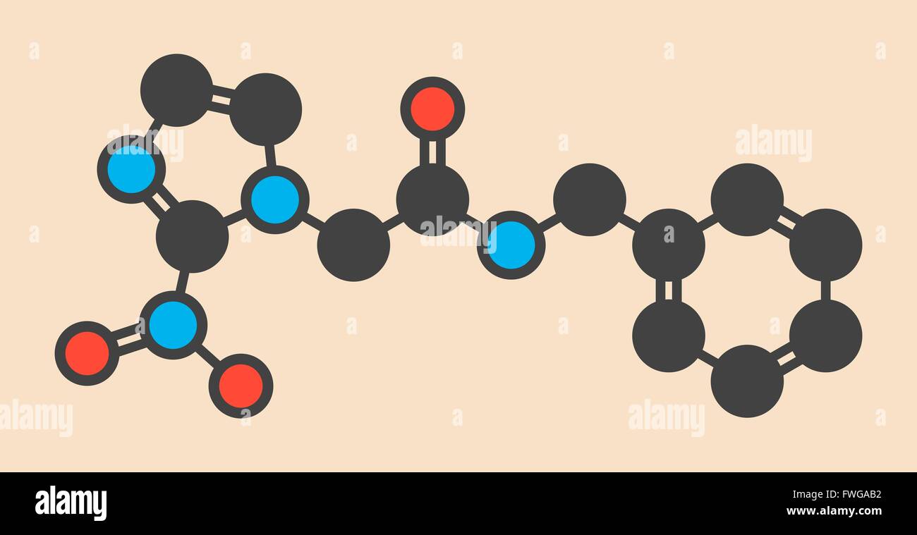 Benznidazole antiparasitic drug molecule Used in treatment of Chagas ...