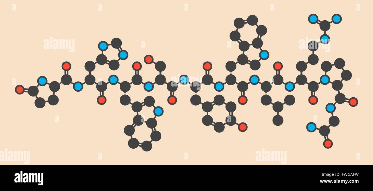 Triptorelin gonadotropin releasing hormone agonist drug molecule ...
