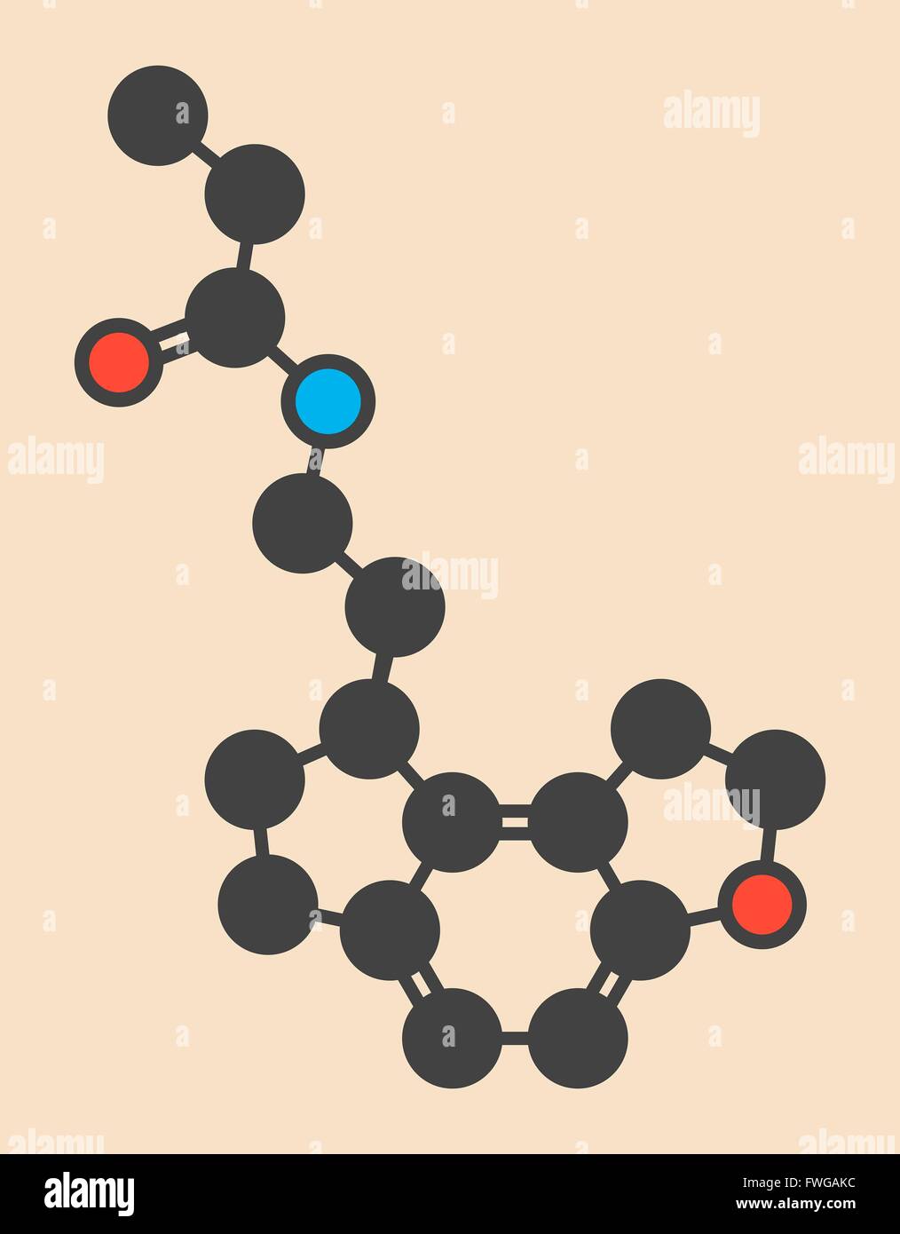 Ramelteon molecular hi-res stock photography and images - Alamy