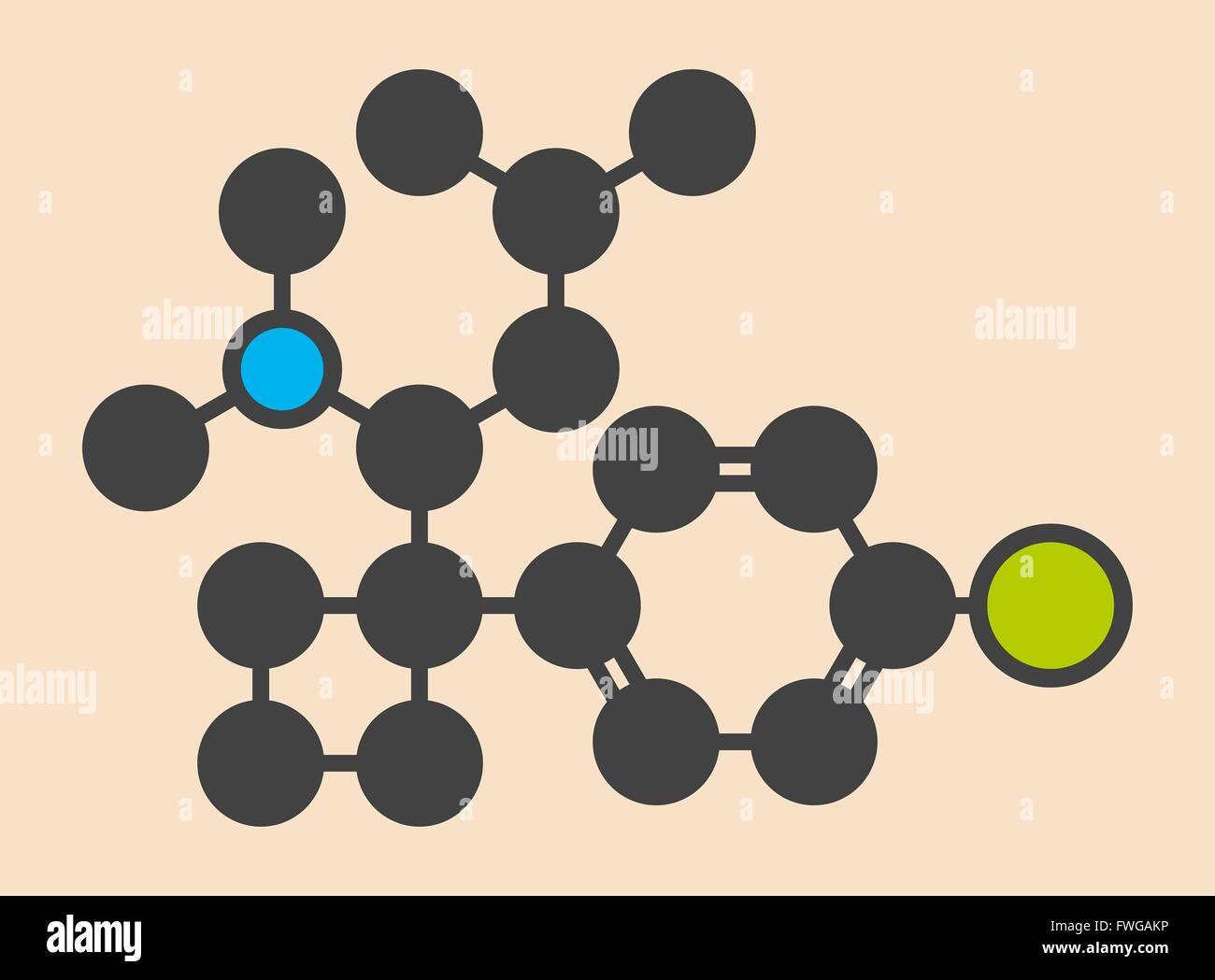 Sibutramine obesity drug molecule Stylized skeletal formula (chemical ...