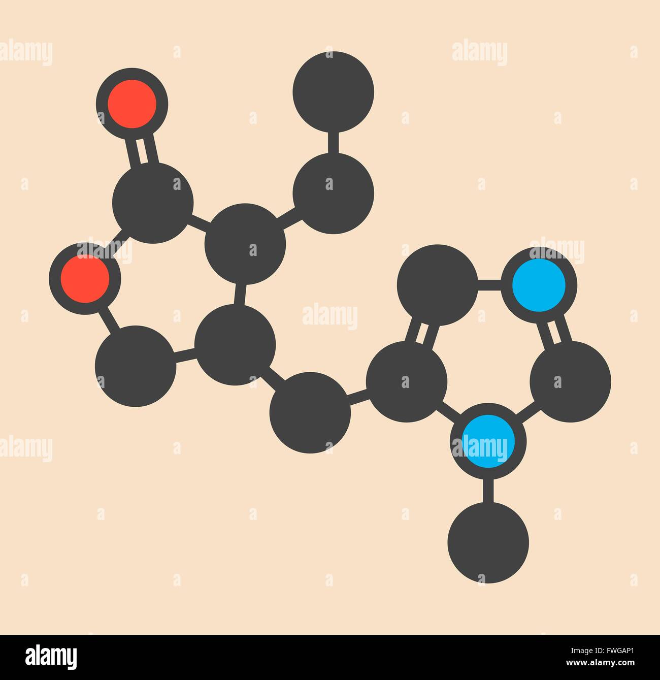 Pilocarpine molecule hi-res stock photography and images - Alamy