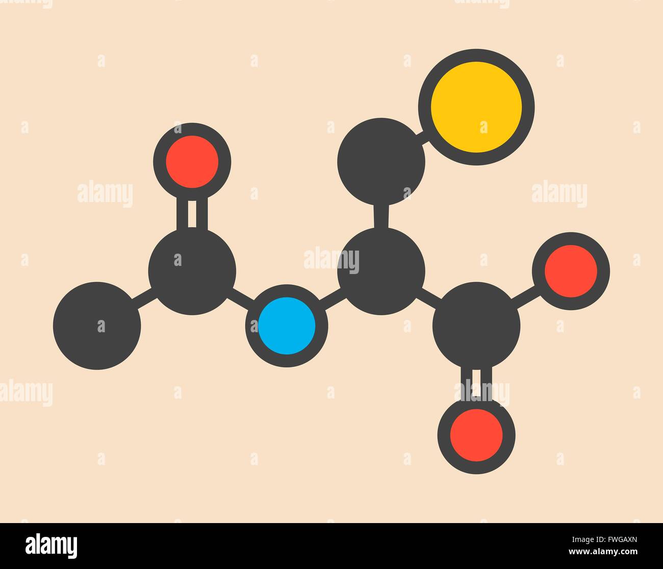 Acetylcysteine (NAC) mucolytic drug molecule Also used to treat ...