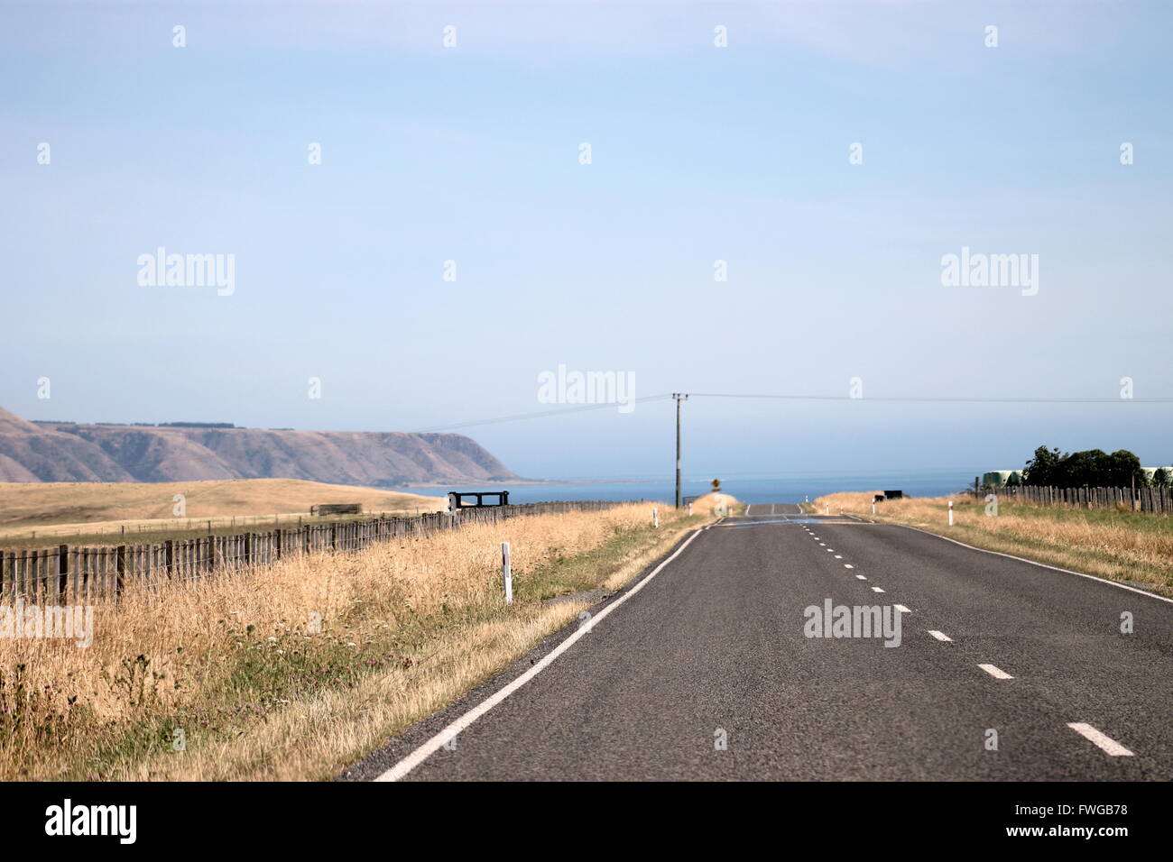 Coastal Country Road Stock Photo - Alamy