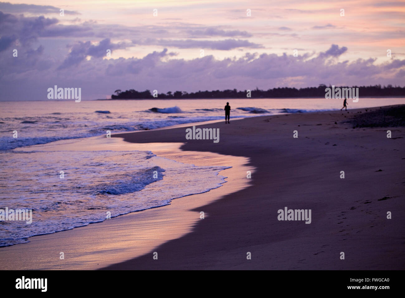 Dawn. Sambava beach. Sava Region. Overlooking Indian Ocean. North-east ...