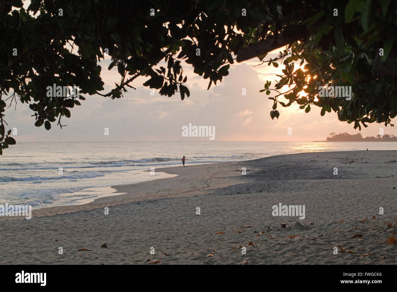Dawn. Sambava beach. Sava Region. North-east coast. Madagascar Stock ...