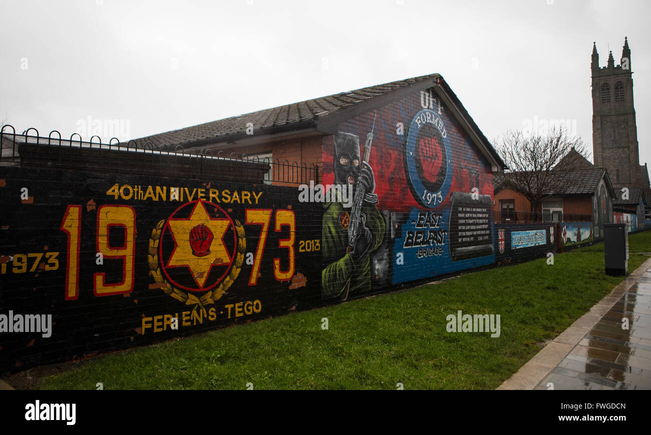 Ulster freedom fighters mural hi-res stock photography and images - Alamy