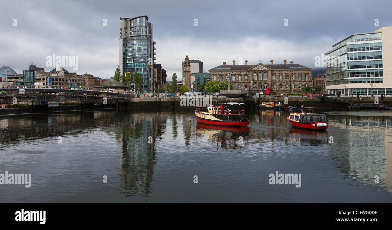 The River Lagan in Belfast Stock Photo - Alamy