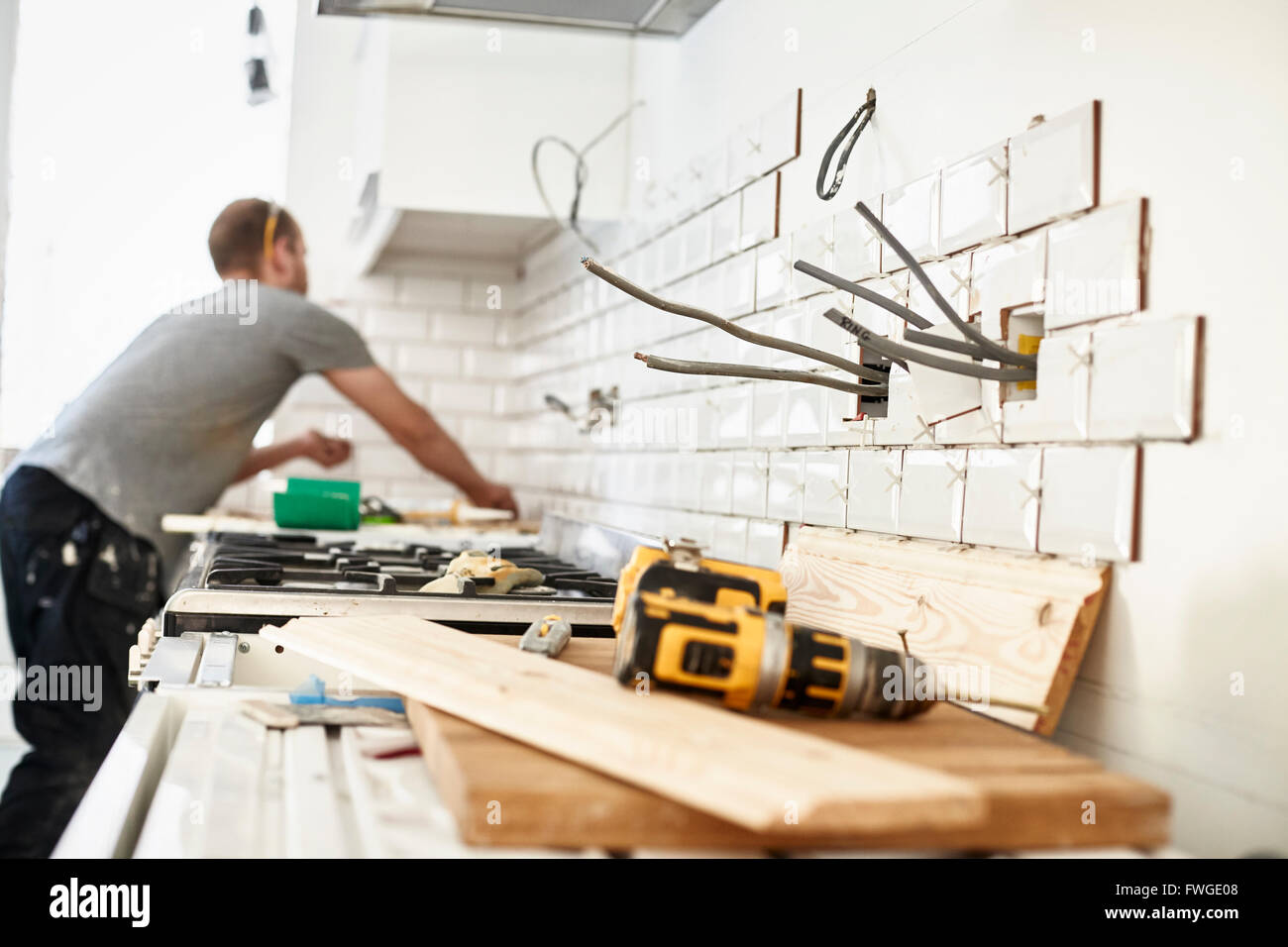 Kitchen wall tiles hi-res stock photography and images - Alamy