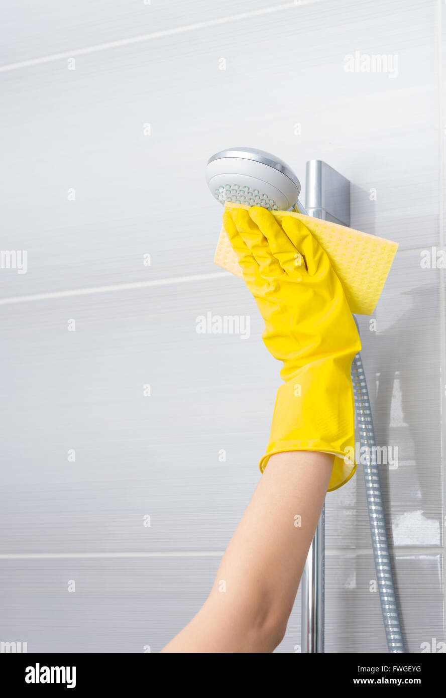 Cleaning woman rear view uniform hi-res stock photography and images ...