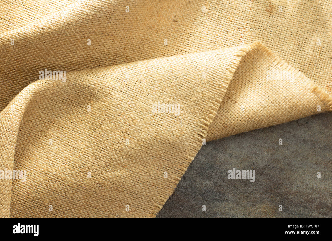 burlap hessian sacking at background texture Stock Photo - Alamy