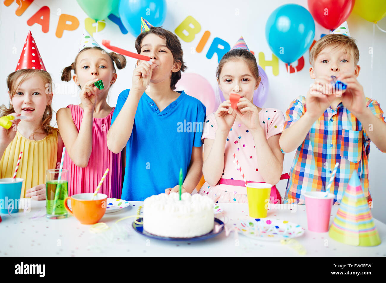 Fun birthday people child hi-res stock photography and images - Alamy
