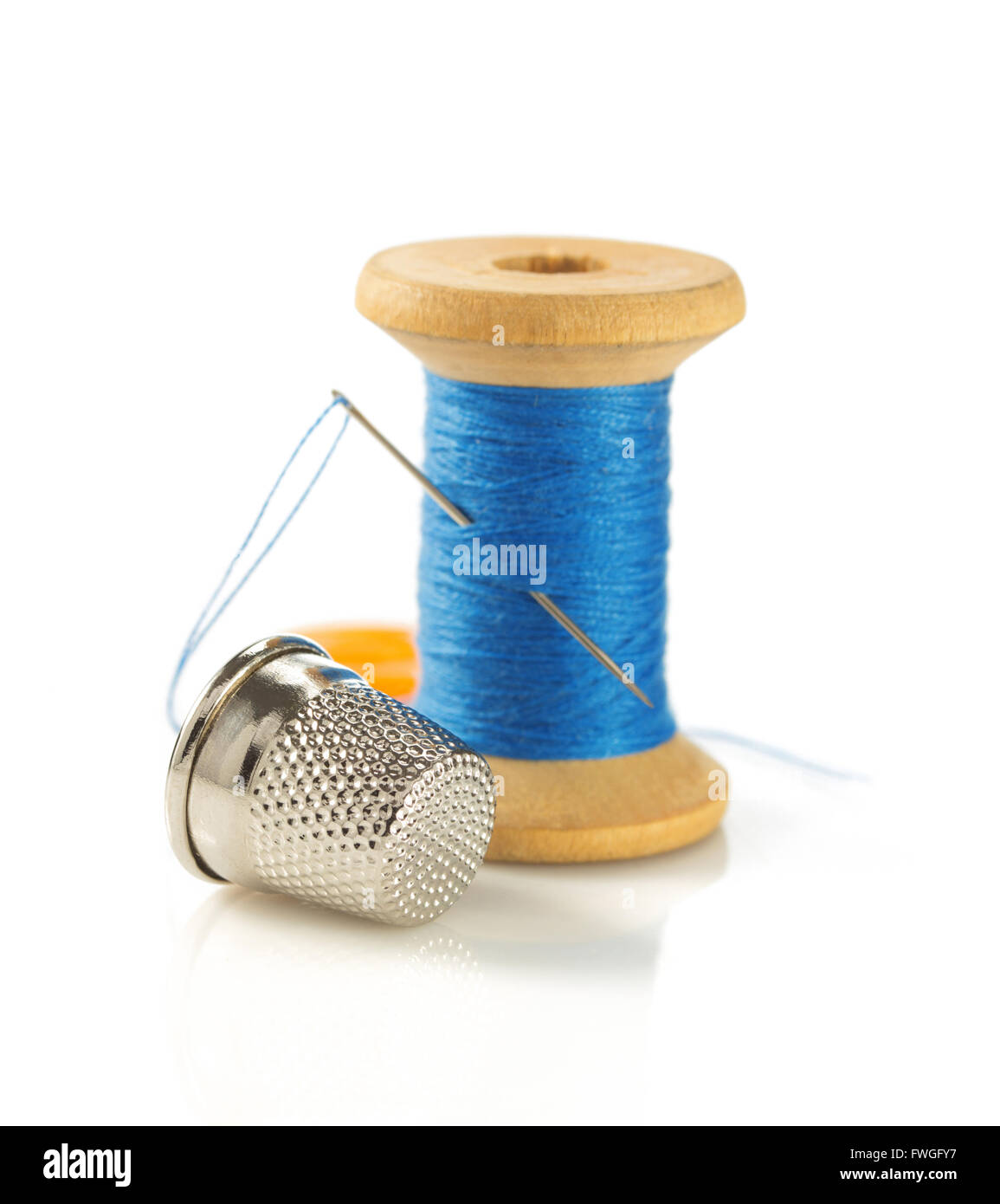 spool of thread isolated on white background Stock Photo - Alamy