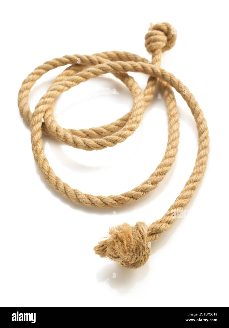 ship rope isolated on white background Stock Photo - Alamy