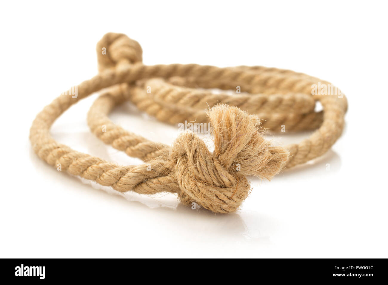 ship rope isolated on white background Stock Photo - Alamy